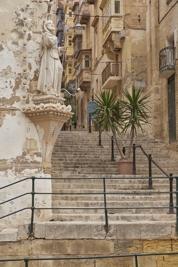Historic Buildings in Valetta, Malta Editorial Photography - Image of ...
