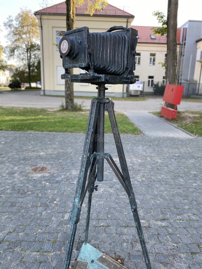 Historic Camera As Work of Art Stock Photo - Image of lighting ...