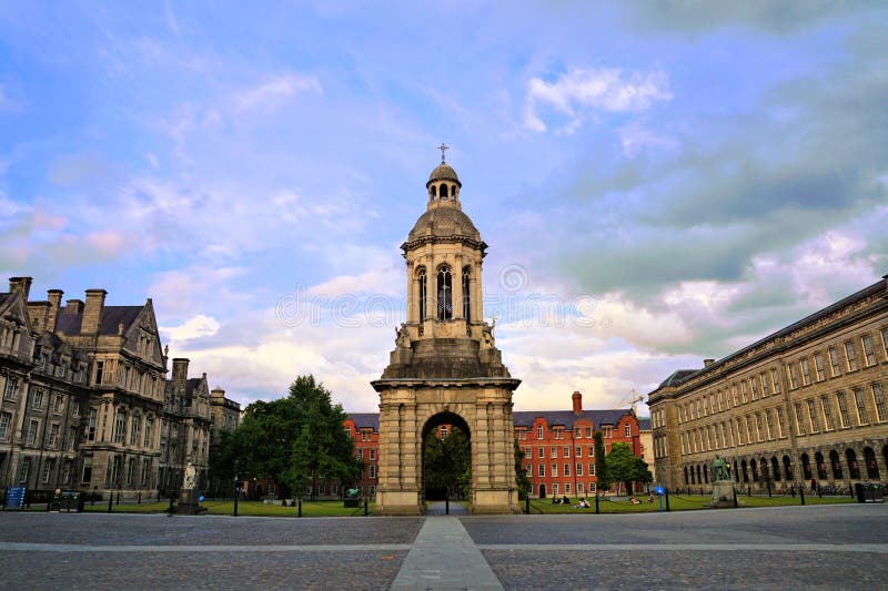 Trinity College at Sunset, Dublin, Ireland Editorial Photo - Image of ...