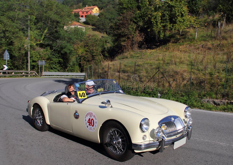 Vintage Race Rally Cars.Historic Car Mg Editorial Stock Photo - Image ...