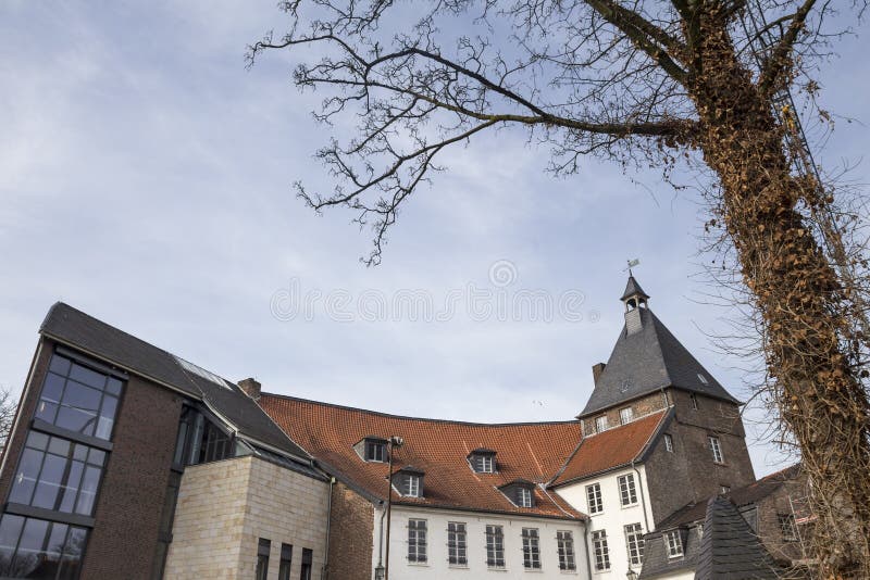 The Historic Castle Moers Germany Stock Image - Image of traffic ...