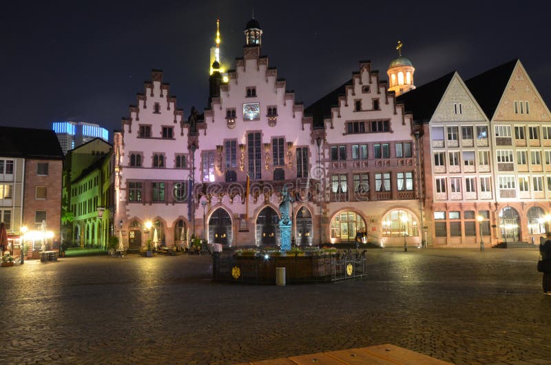 Historic Center of Frankfurt am Main, Germany Stock Photo - Image of ...