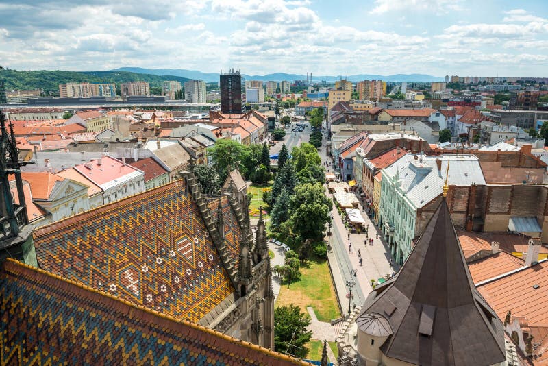 View on Central Part of Kosice Stock Photo - Image of central, european ...