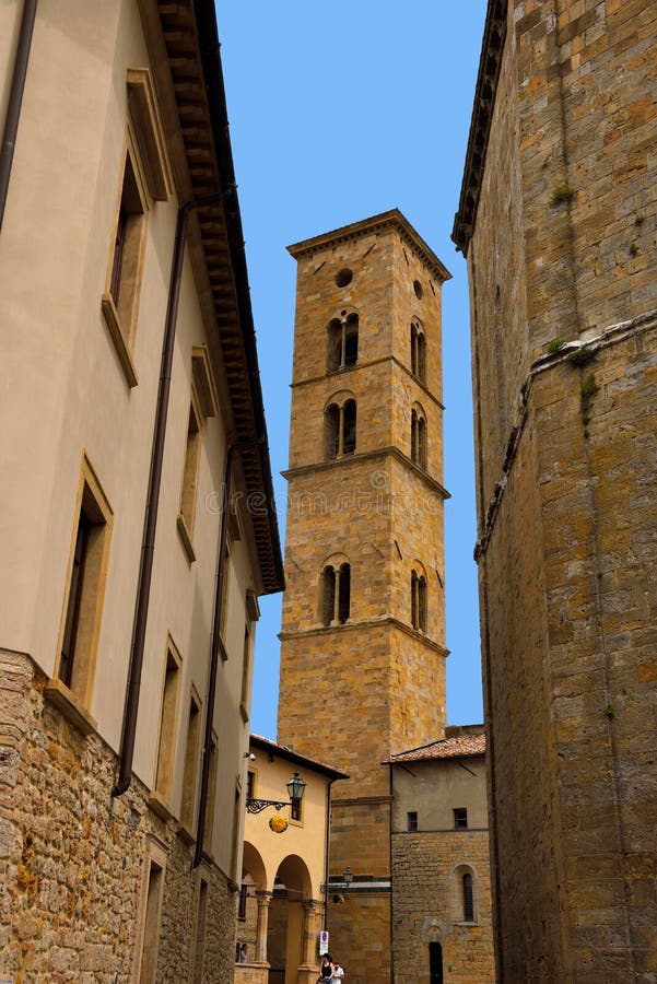 Volterra tuscany Italy editorial stock photo. Image of built - 255020573