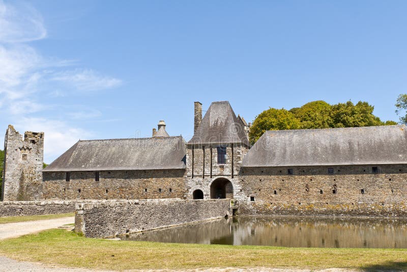 Old France Castle Chateau in Normandy Stock Photo - Image of heritage ...