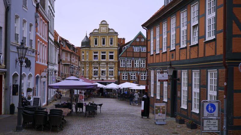 Historic City Center of Stade in Germany - STADE CITY, GERMANY - MAY 12 ...