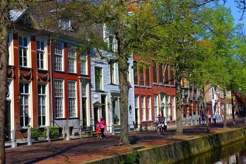 Historic city of Delft editorial image. Image of windmill - 189681285