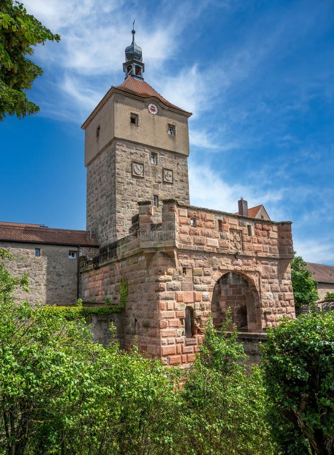 Historic City Gate Tower of Abensberg Stock Image - Image of tourism ...