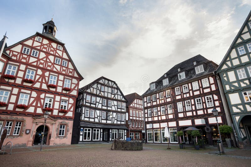 Historic City Gruenberg Hessen Germany Editorial Stock Photo - Image of ...