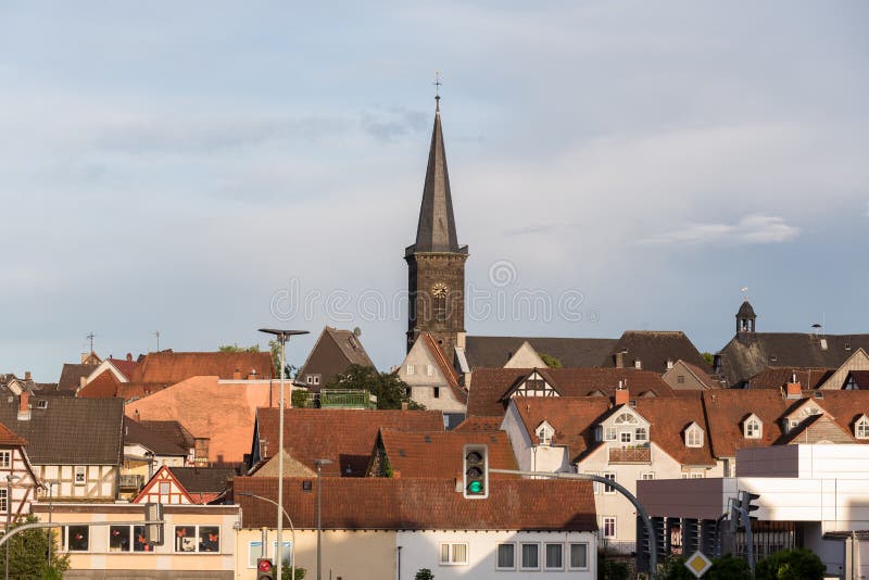 Historic City Gruenberg Hessen Germany Stock Image - Image of ...