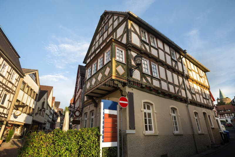 Historic City Gruenberg Hessen Germany Editorial Photography - Image of ...