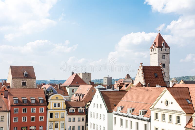 Historic City Gate Tower of Abensberg Stock Image - Image of tourism ...