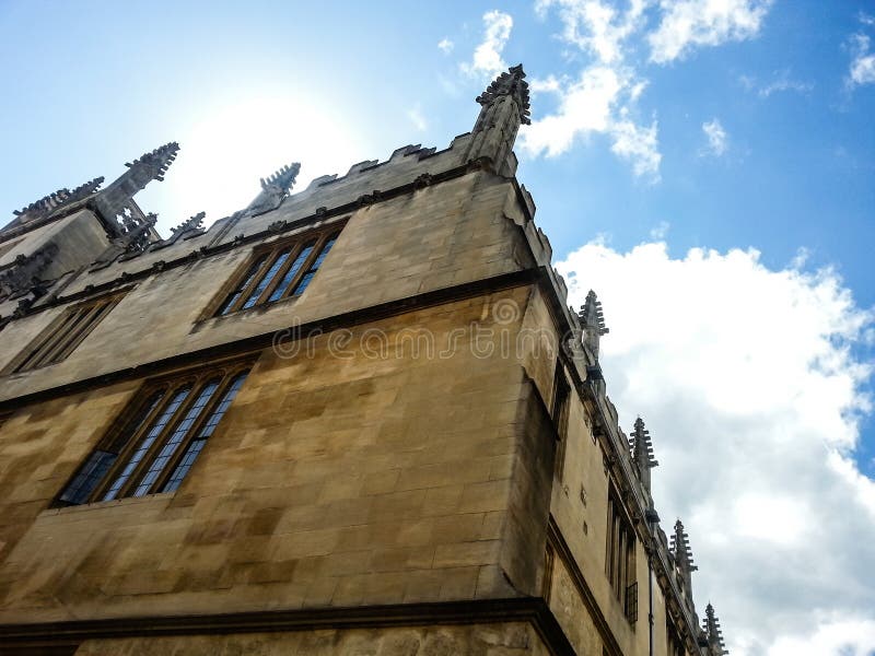Historic Corner of Gothic Building Church in Great Britain Stock Image ...