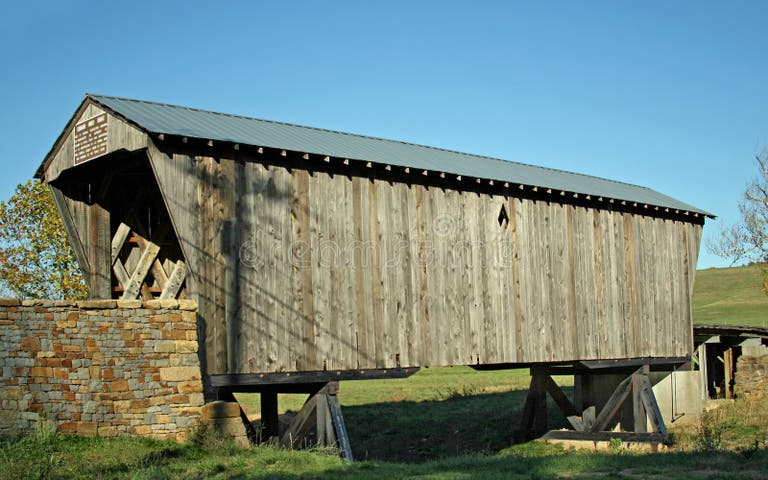Historic Covered Bridge stock photo. Image of landmark - 4357976