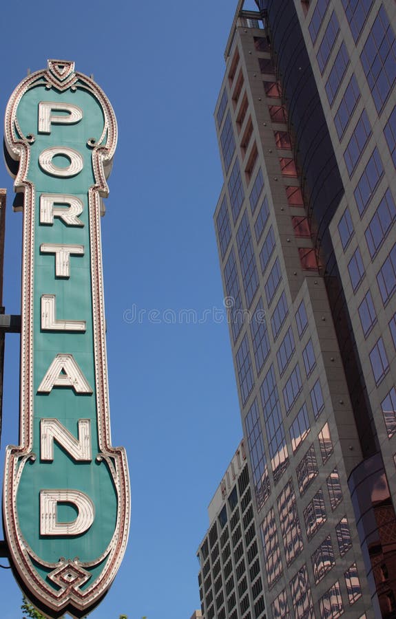 Portland Oregon Sign stock photo. Image of portland, travels - 718690