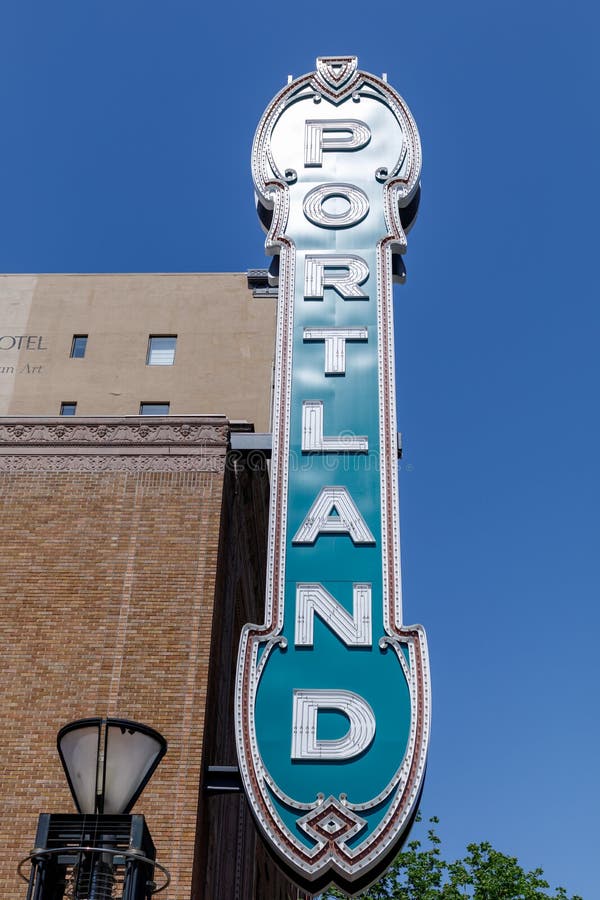 Portland, Oregon, Sign stock image. Image of neon, portland - 23663885