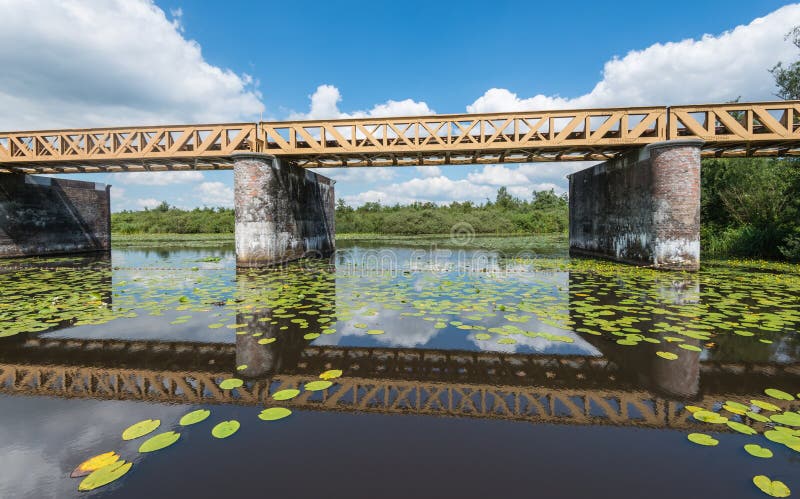 Historic Dutch Bridge Reflected Stock Image - Image of road, scenic ...