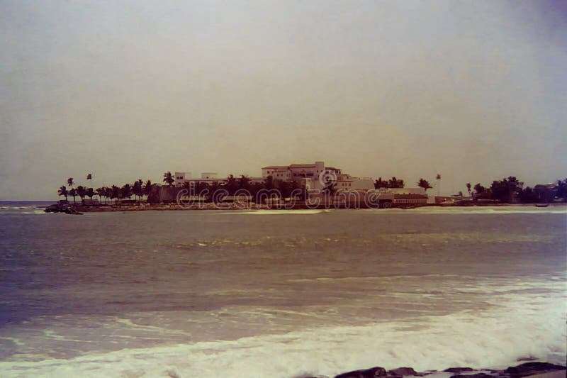 The Historic Elmina Castle on the Coast of Ghana C.1959 Editorial ...