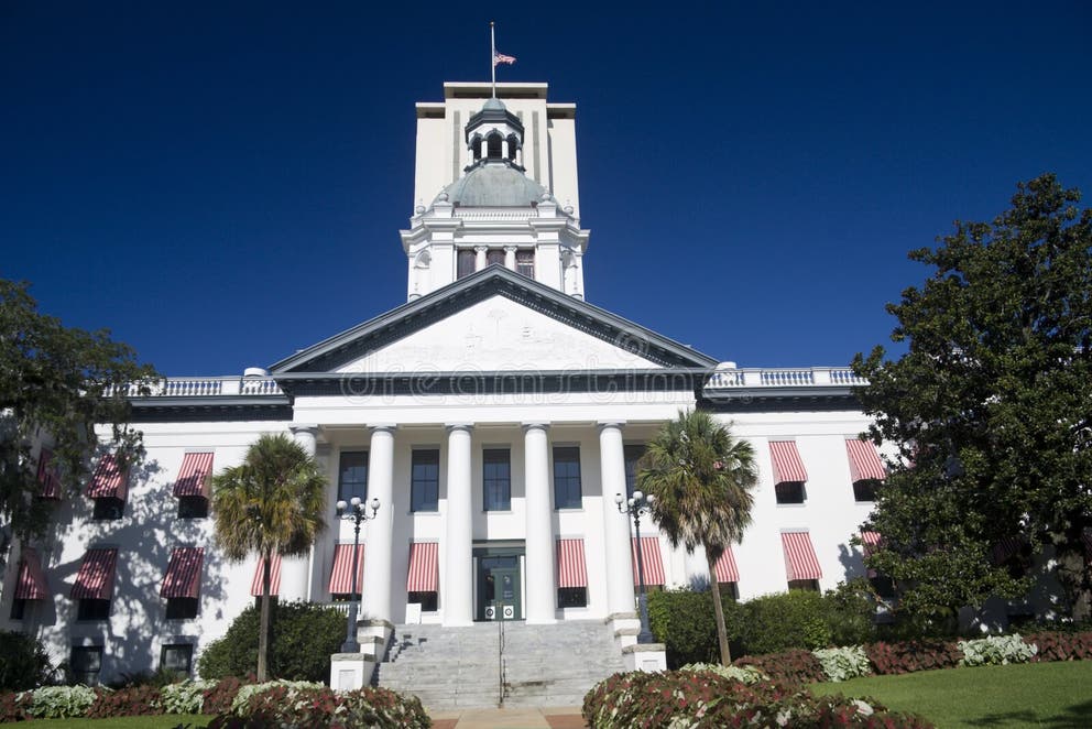 Historic Florida Capital Building Stock Image - Image of blue, landmark ...