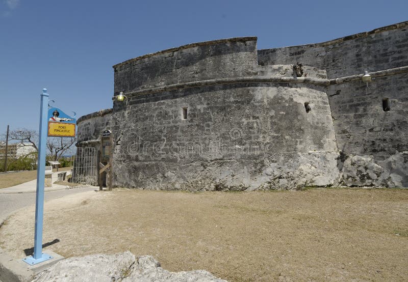 Historical Nassau fort stock image. Image of tourism - 11576853