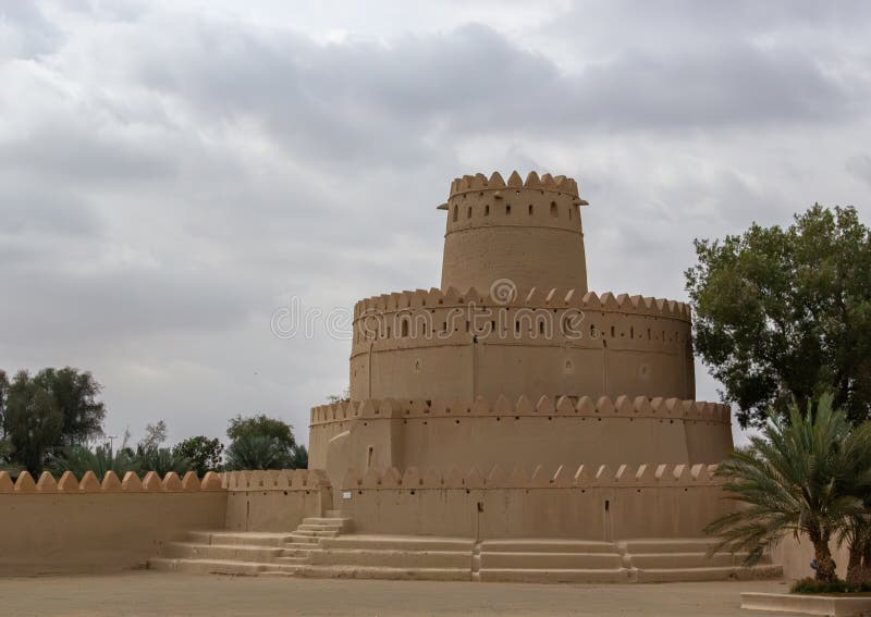 Ancient Fort with Tiered Architecture Stock Photo - Image of textured ...