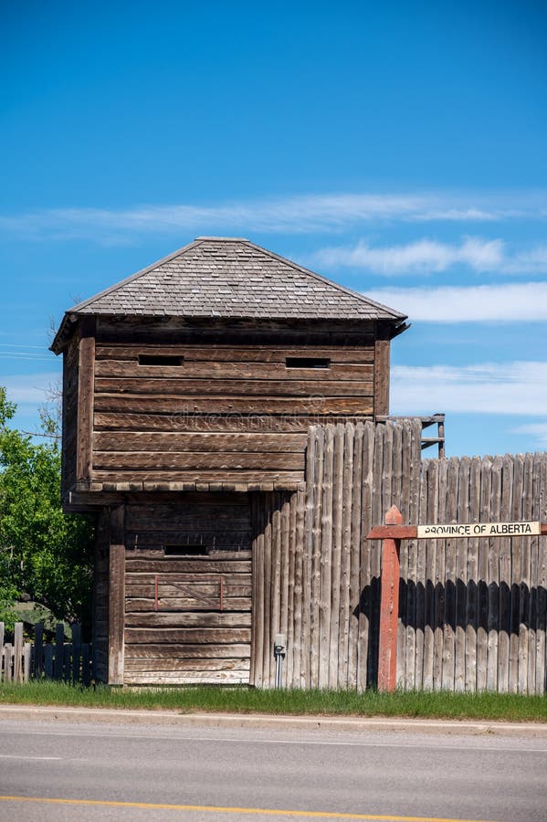 Historic Fort MacLeod, Alberta Editorial Image - Image of alberta ...