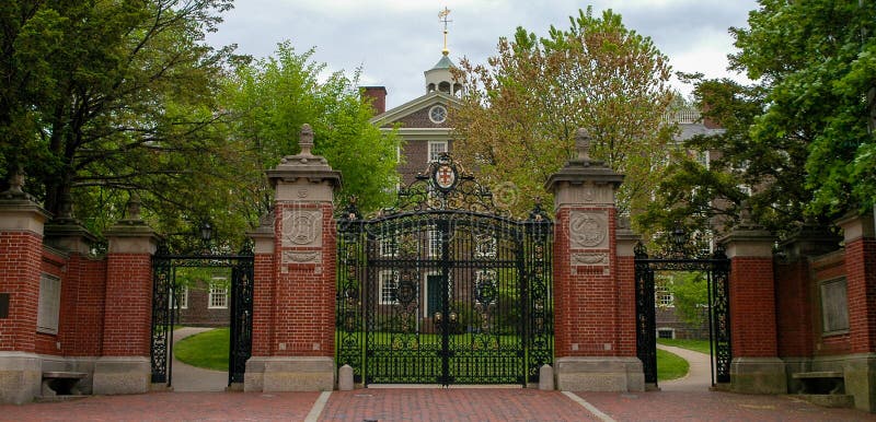 Historic Front Gates Of Brown University. Editorial Image - Image of ...