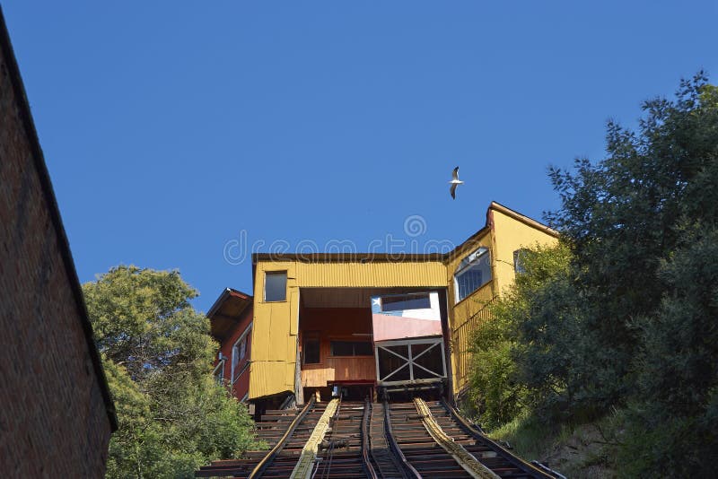 Valparaiso Funicular stock photo. Image of carriage, heritage - 40505870
