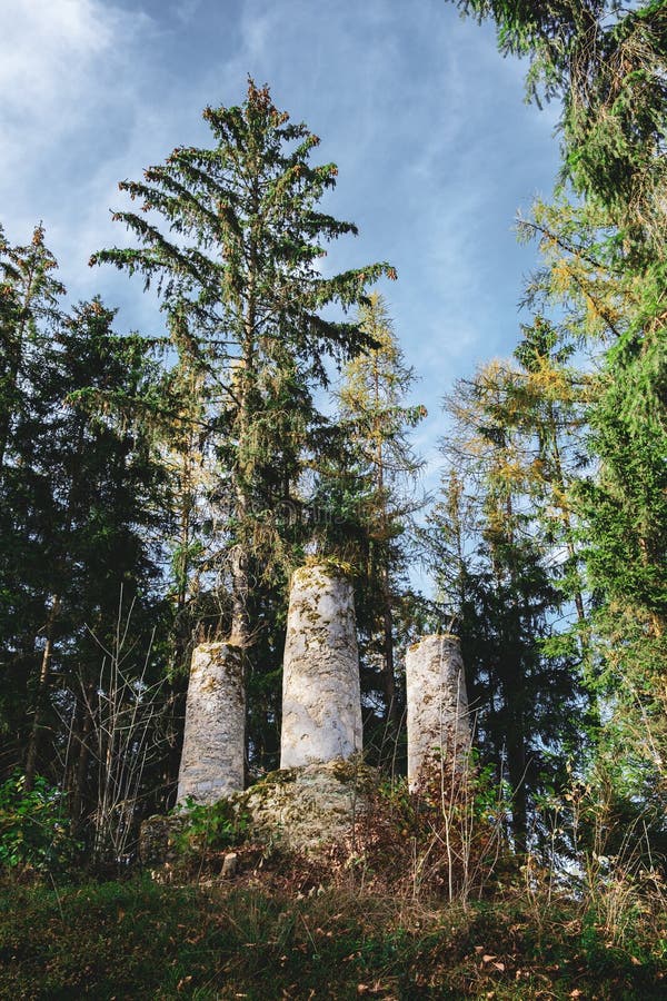 Historic gallows Arbesbach stock image. Image of forest - 295026495