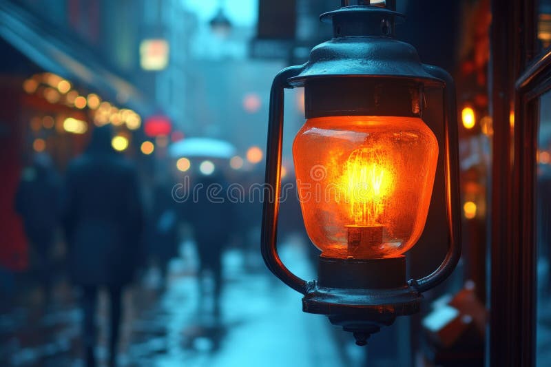 A Historic Gas Lamp in London, Elegant and Nostalgic, Urban Setting ...