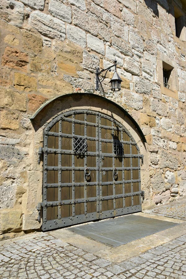 A historic gate in Germany stock image. Image of parts - 62664567