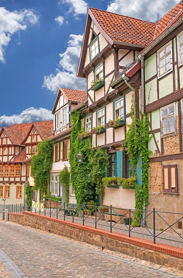 Historic German Architecture. Building S in a Quaint German Village ...