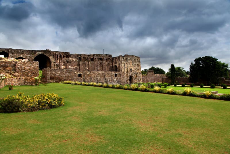 Elephant Gate of Mandav Fort City India Stock Image - Image of ancient ...