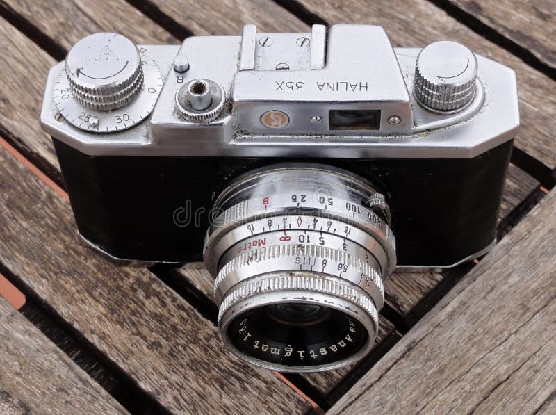 Historic Halina 35mm Film Camera from the 60`s Editorial Photo - Image ...