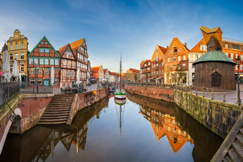 Historic Harbor in Stade, Germany Stock Image - Image of tourism ...