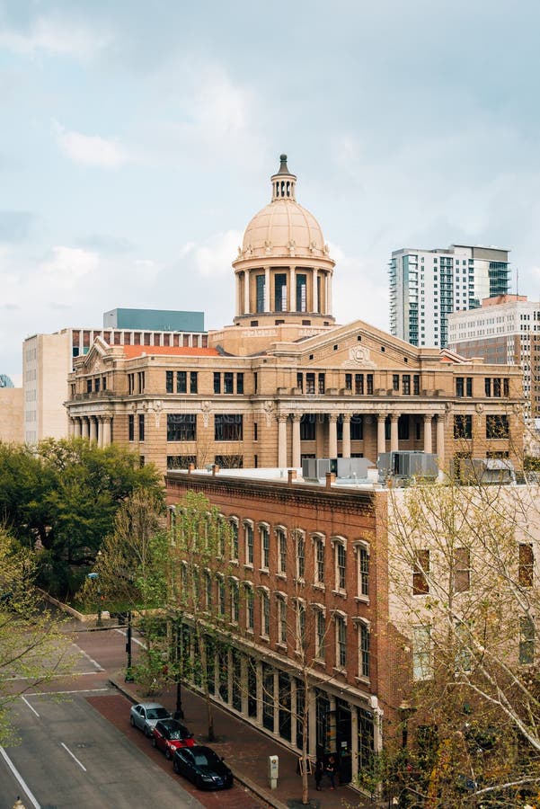The Historic 1910 Harris County Courthouse, in Downtown Houston, Texas ...
