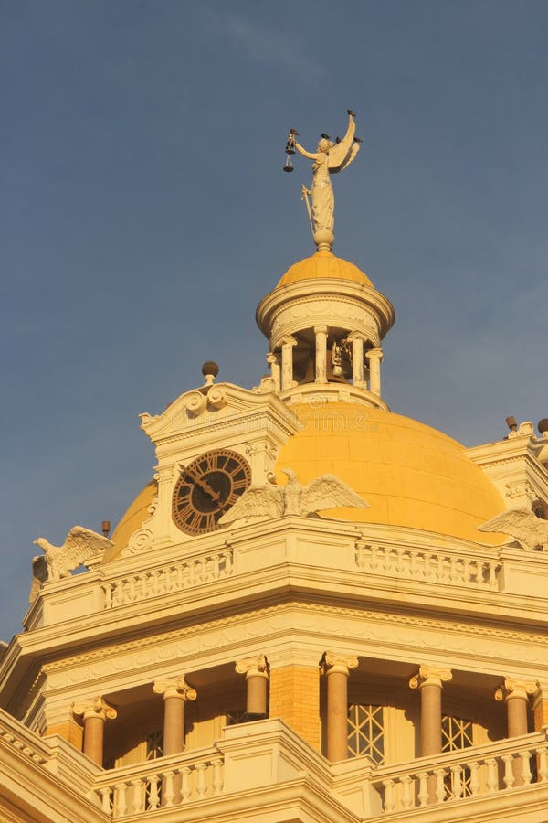 Historic Harrison County Courthouse Located in Marshall TX Stock Image ...
