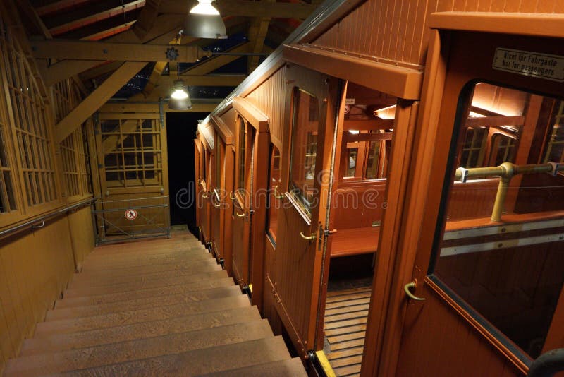 The Historic Heidelberg Cable Car Stock Image - Image of inside, design ...