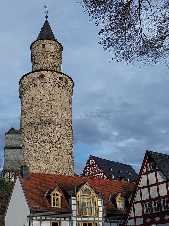 The Historic Hexenturm at Idstein Stock Photo - Image of spire ...