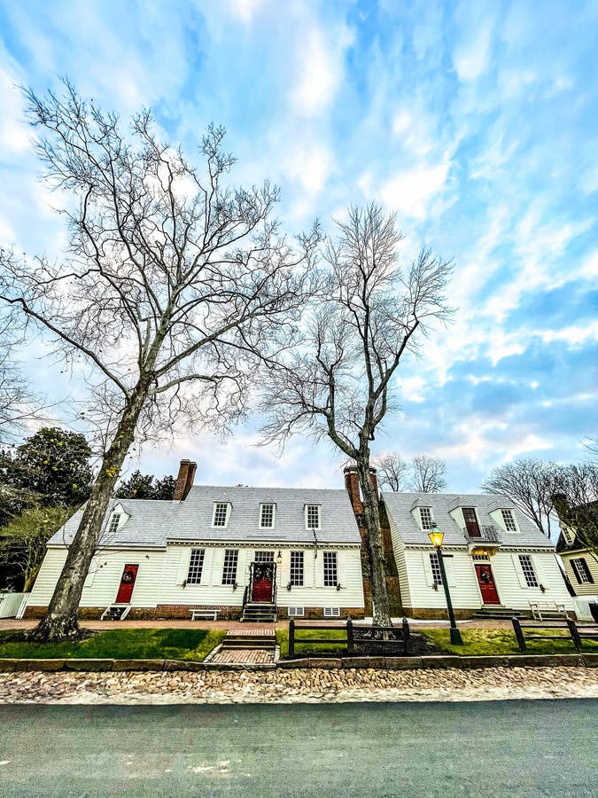Historic Home in Colonial Williamsburg, VA in the Winter Editorial ...