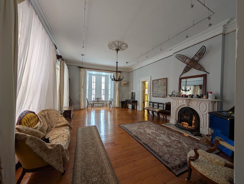 Historic Home Living Room Parlor Stock Image - Image of histo, floor ...