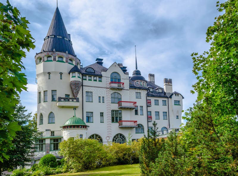 Historic Hotel in Imatra, Finland Stock Photo - Image of hotel ...