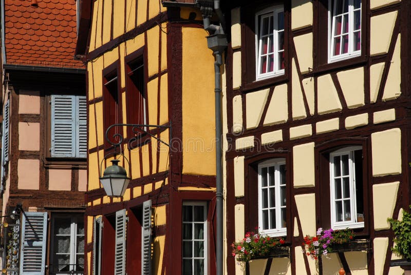 Historic German row houses stock photo. Image of architecture - 2168454