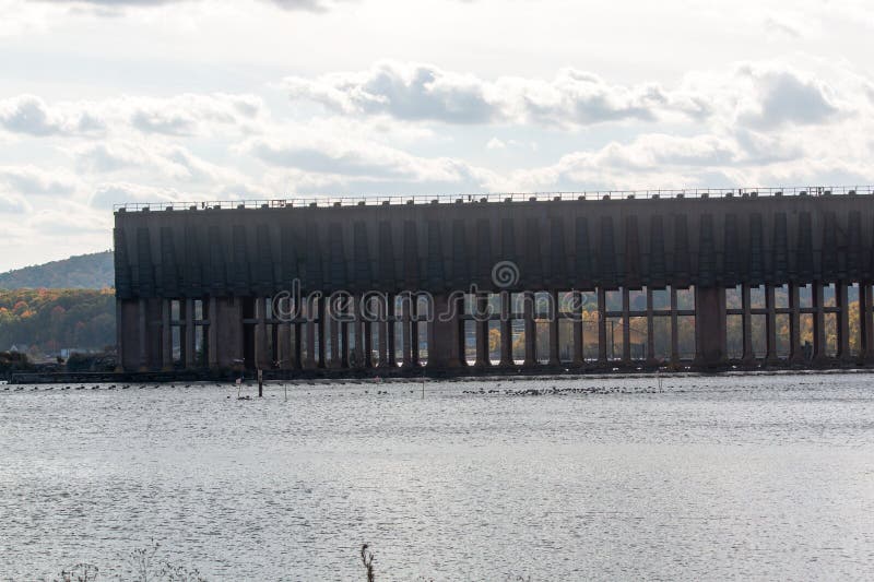 An Iron Ore Loading Dock on Lake Superior Stock Photo - Image of ...