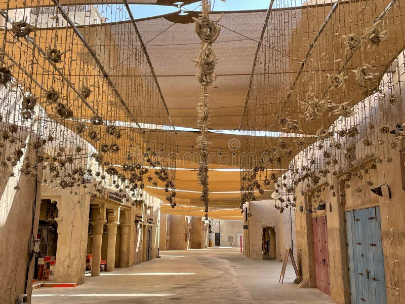 Historic L-Seef Souk in Dubai, UAE Editorial Image - Image of souk ...