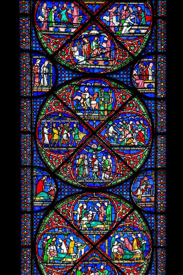 Historic leadlight stock image. Image of gothic, cantebury - 209231759