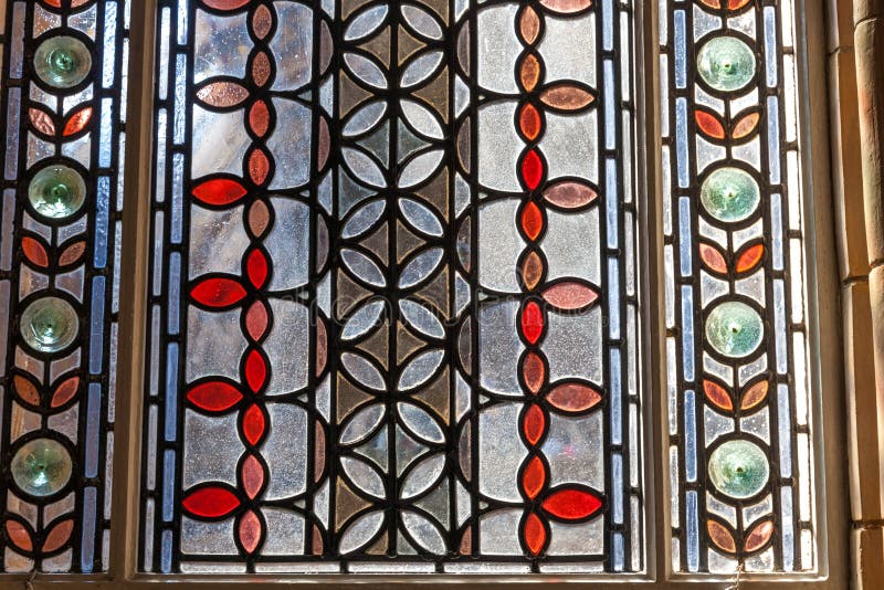 Historic leadlight stock photo. Image of circular, classic - 209231336