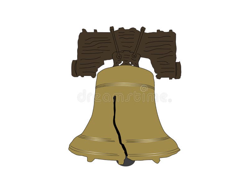 Liberty Bell Vector Illustration Stock Vector - Illustration of vector ...