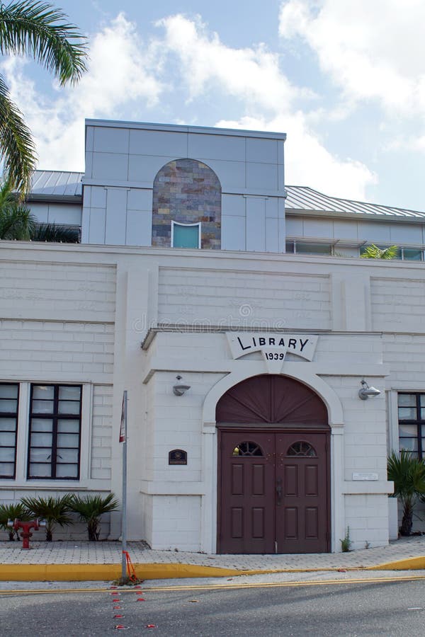 Historic Library Building on Grand Cayman Stock Photo - Image of ...