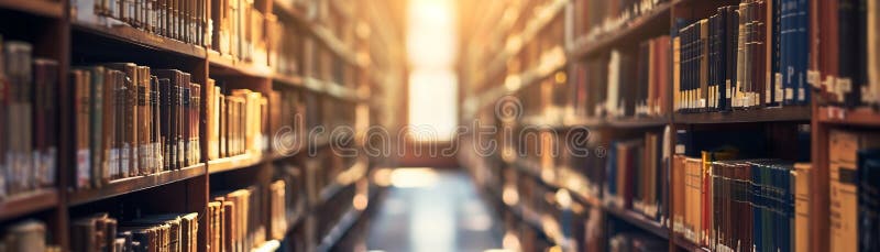 Historic Library, Rows of Books, Closeup, Soft Backlighting , No Dust ...